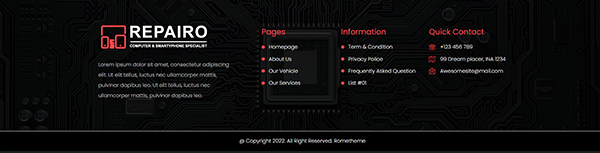 Repairo - Computer & Smartphone Repair Elementor Template Kit by Rometheme